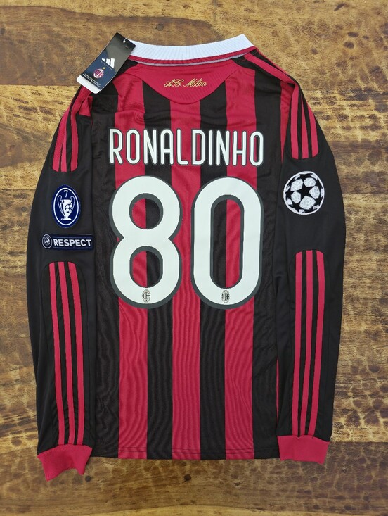 adidas | Shirts | Ronaldinho 8 Ac Milan 200 Retro Soccer Jersey | Poshmark